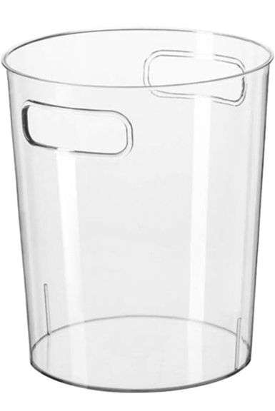 2- 9” clear plastic garbage bins - Metzger Property Services, LLC