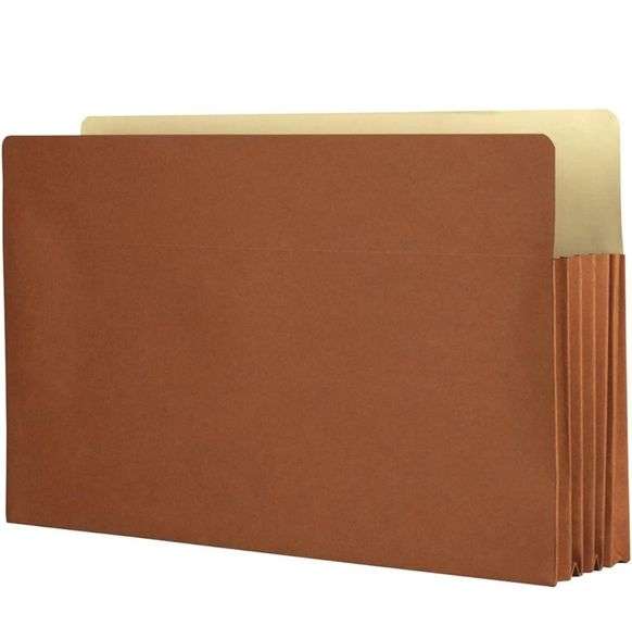 Expanding Accordion File Folder - Legal Size | 3.5" Expansion - Carton ...
