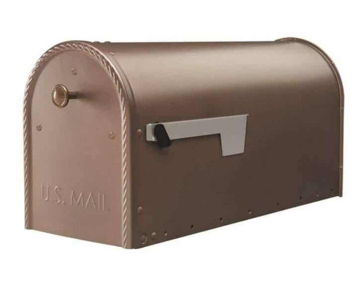 Architectural Mailboxes Edwards Venetian Bronze, Large, Steel, Post ...
