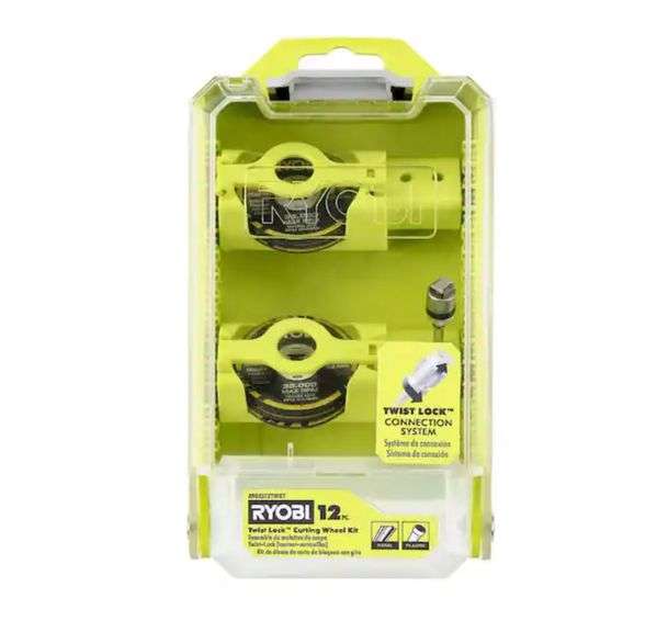 RYOBI Rotary Tool 12-Piece Twist Lock Cutting Kit (For Metal and ...