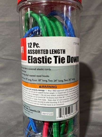 HFT assorted length elastic tie downs - Metzger Property Services, LLC
