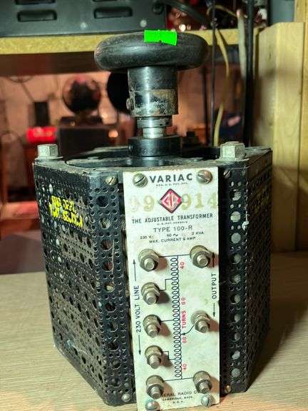 General Redio VARIAC adjustable transformer type 100-R - Metzger ...