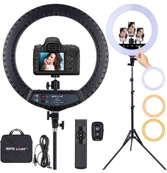 21 inch LED Ring Light with Tripod Stand - Metzger Property Services, LLC