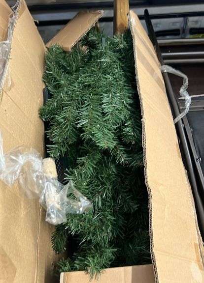 2- Non-lit Wesley Pine Christmas Trees 6' - Metzger Property Services, LLC