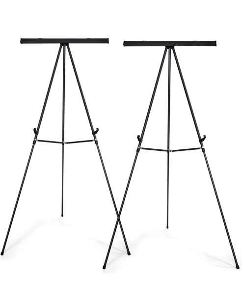Falling in Art Aluminum Flip Chart Display Easel Stand with Adjustable ...