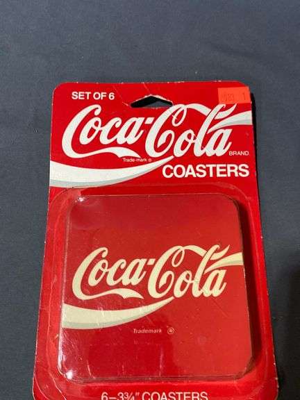 Coca-Cola coaster set of six NIB - Metzger Property Services, LLC