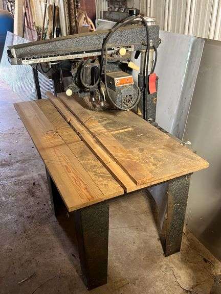 DeWalt 12” Radial Arm Saw on stand - Metzger Property Services, LLC
