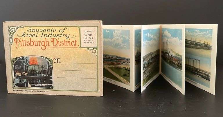 Circa the 1920s Souvenir of the Steel Industry, Pittsburgh, PA District ...