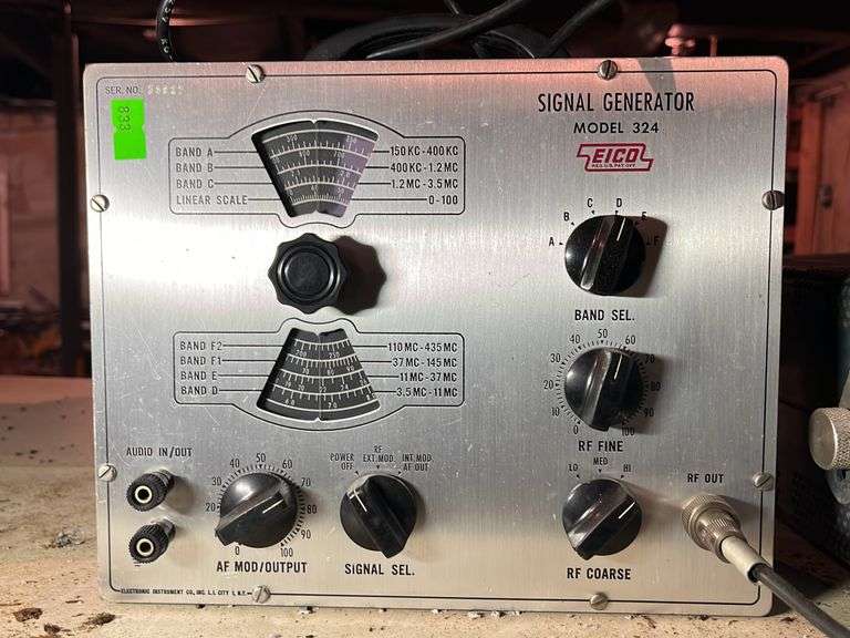 Eico signal generator model 324 - Metzger Property Services, LLC