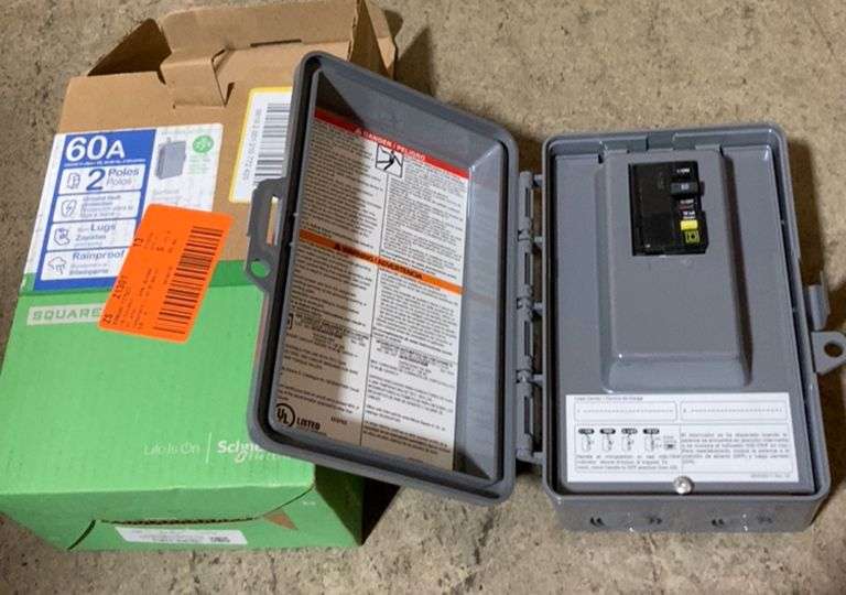 Square D QO 60 amps 120/240 V 2 Space 4 Circuits Plug-On Neutral Main ...