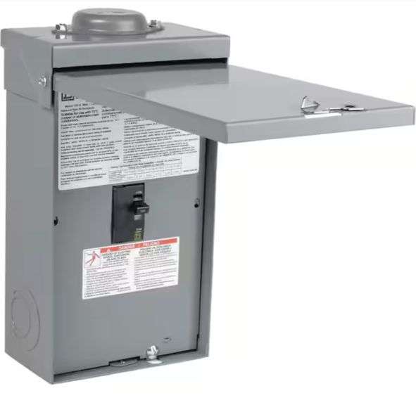 Square D QO 100 Amp 2-Pole Outdoor Circuit Breaker Enclosure with ...
