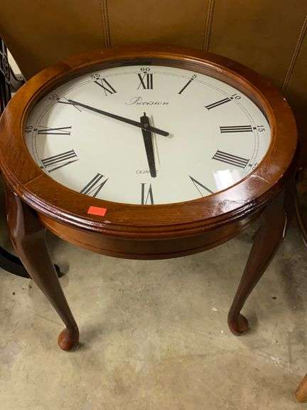 Clock Face Side Table - 18” x 21” - Metzger Property Services, LLC
