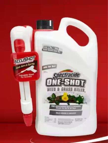 Spectracide One Shot Weed and Grass Killer 1 Gal. With AccuShot and ...