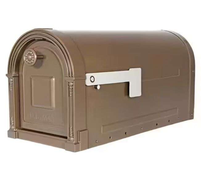 Architectural Mailboxes Garrison Venetian Bronze, Large, Steel, Post ...