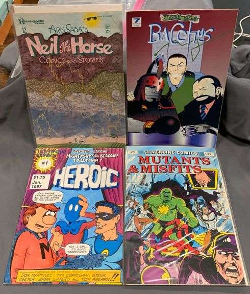 4 Comics: Renegade Neil The Horse No.12, Eddie Campbell Bacchus No.7 ...