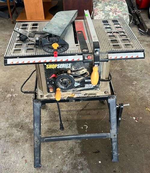 Shop Series Portable Table Saw on stand, model SS7202, 10” - Metzger ...