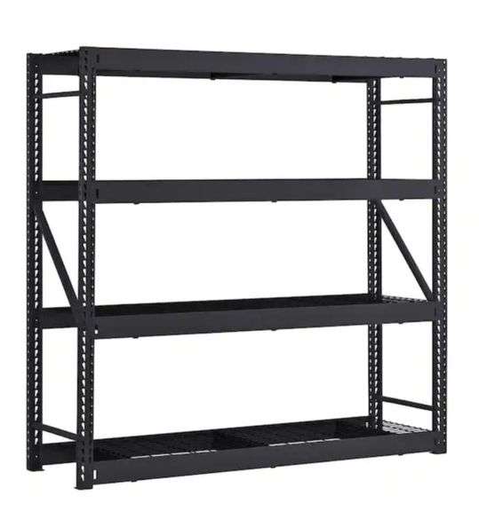Husky 4-Tier Industrial Duty Steel Freestanding Garage Storage Shelving ...