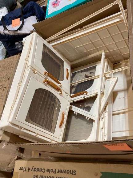 Shelving unit with loose hardware - Metzger Property Services, LLC