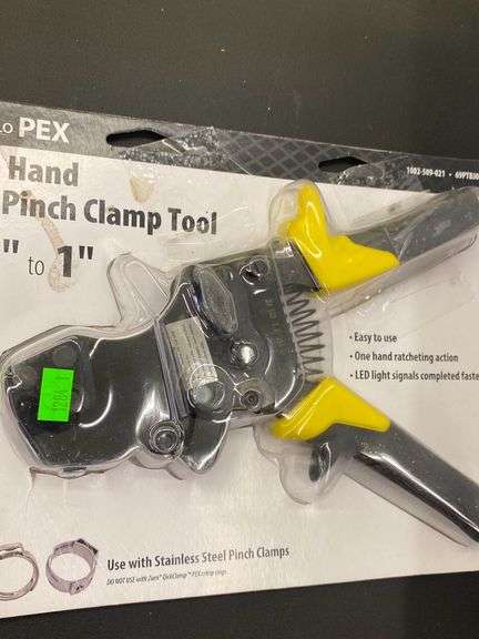 One hand pex pinch clamp tool 3/8”- 1” - Metzger Property Services, LLC