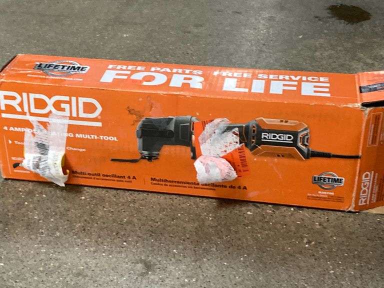 Ridgid 4 Amp Corded Oscillating Multi-Tool - Metzger Property Services, LLC