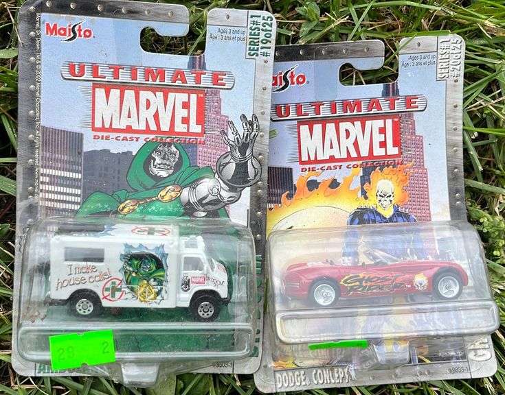 Maisto Ultimate Marvel die cast cars - Dr. Doom and ghost rider, 1/64 ...