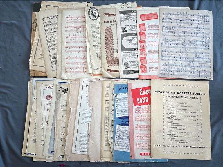 Sheet Music Assortment - Metzger Property Services, LLC