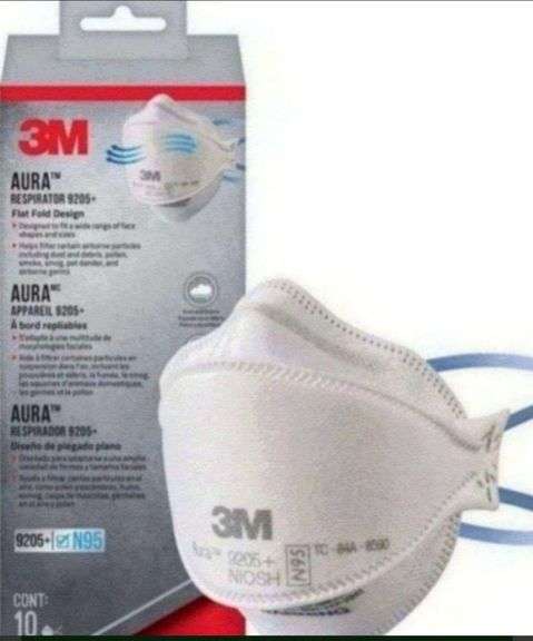 3M Aura Particulate Respirator 9205+ N95 (10-Pack) - Metzger Property Services, LLC