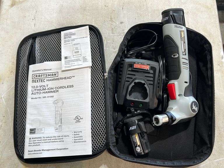 Craftsman Nextec Hammerhead 12V Lithium-Ion Cordless Auto-Hammer Model ...