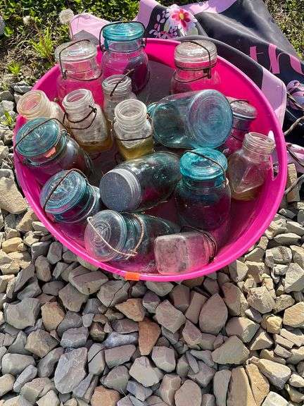 Mason/Jar Assortment, plastic bucket - Metzger Property Services, LLC