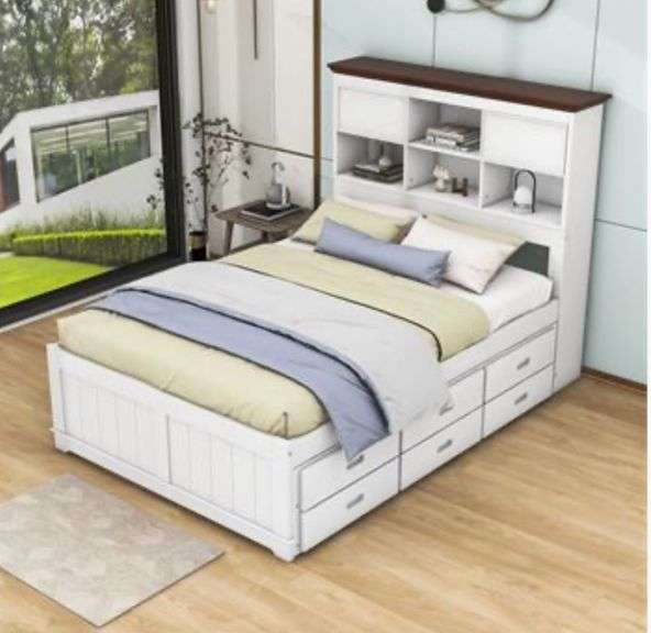 TEDI 3-DRAWER WOOD FULL CAPTAIN BED - Metzger Property Services, LLC