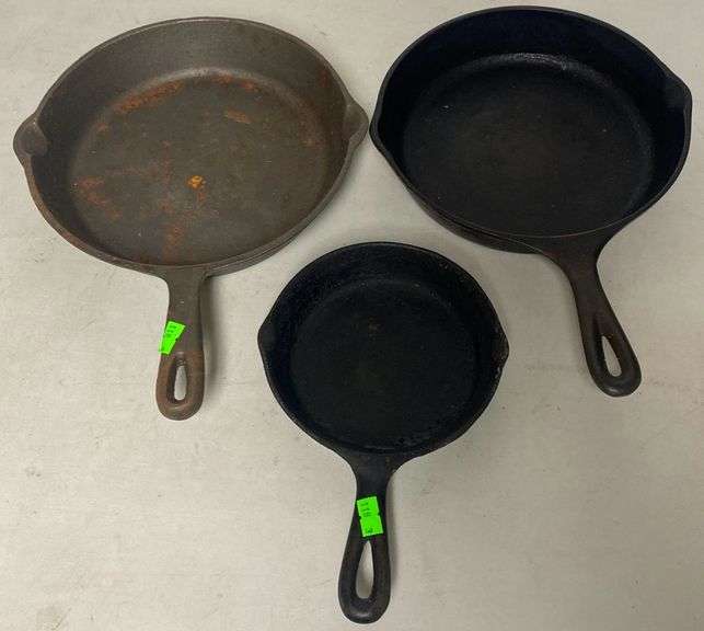 Cast Iron Skillets 6”, 9”, 10” - Metzger Property Services, LLC