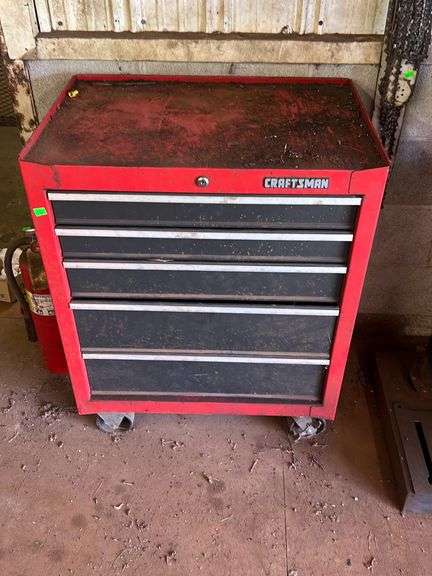Craftsman 5-Drawer Rolling Base tool Box 18.25”x27”x 33.5”, and ...