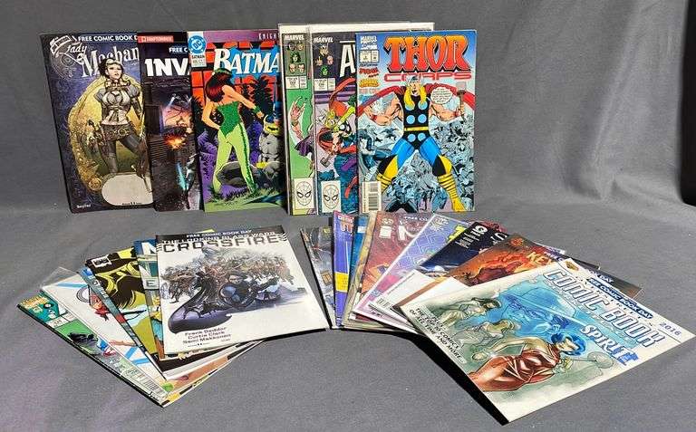 Children’s Book, “Spiderman, Everyday Hero,” and Comic Book Assortment ...