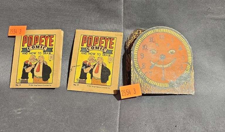 Vintage Popeye comic how to draw, Halloween paper clock - Metzger ...