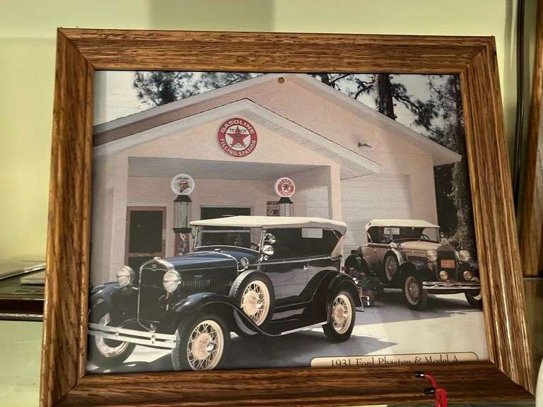 Ricky Rudd poster, Brickyard 400 mug, Antique car framed picture ...