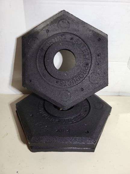 Lot Of 3 Cortina Safety Products Rubber Delineator Base Replacement ...