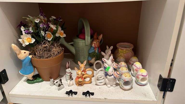 Ceramic Rabbit napkin holders, planter, Peter rabbit Ceramic watering ...