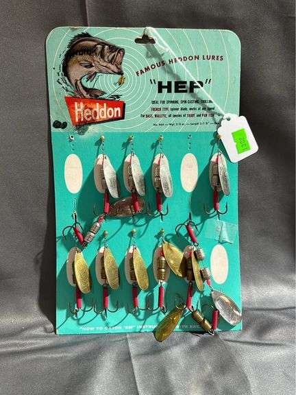 Heddon Hep Lures Advertising Display Card - Metzger Property Services, LLC