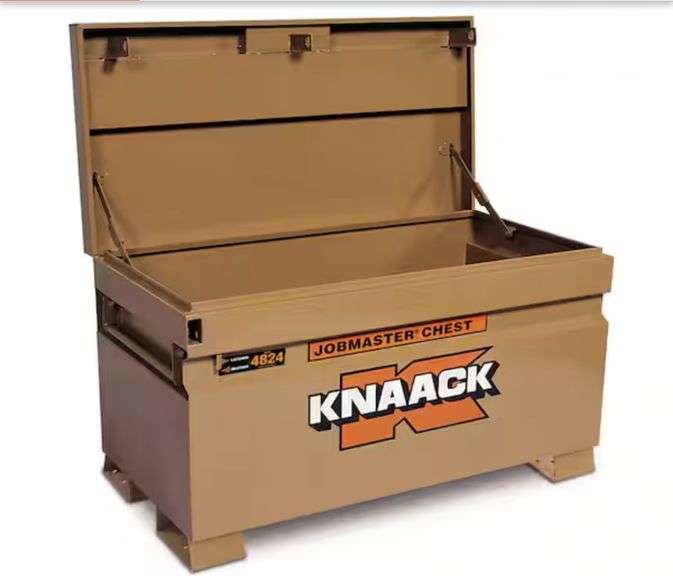 Knaack 48 in. W x 24 in. L x 28 in. H, Steel Jobsite Tool Storage Chest ...