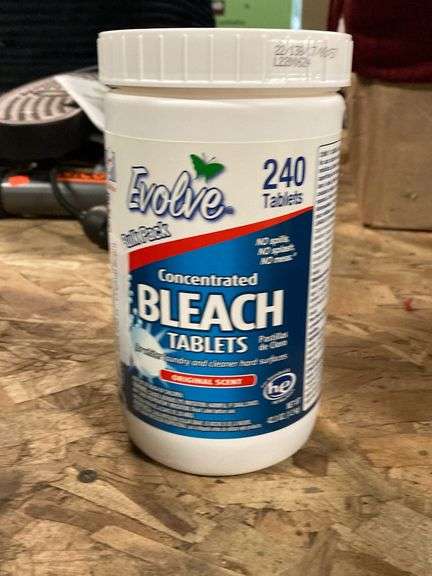 Evolve Concentrated Bleach Tablets 240 Tablets - Metzger Property ...