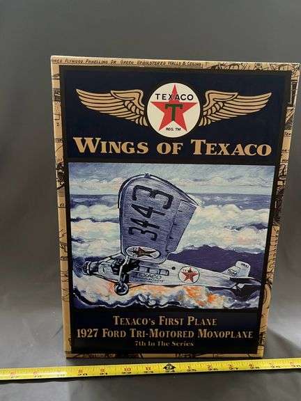 Ertl die cast metal bank wings of Texaco Texaco's First Plane 1927 For ...
