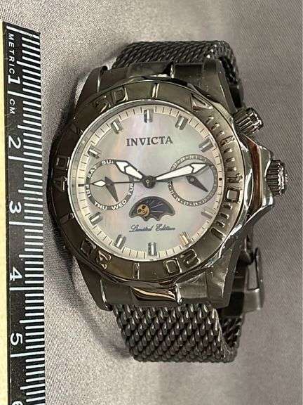 Invicta Gunmetal Toned Sea Wizard III with Day and Night Complication ...