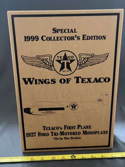 Ertl die cast metal bank wings of Texaco Special 1999 collectors series ...