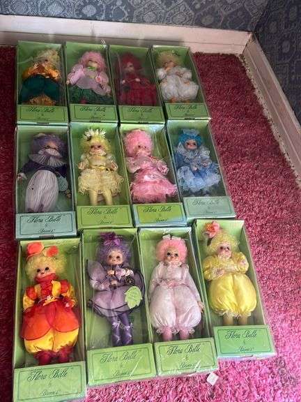 12- Flora Belle Dolls by Brinns in boxes 15" - Metzger Property ...