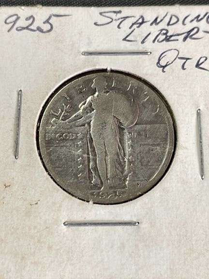 1925 Silver Standing Liberty Quarter - Metzger Property Services, LLC