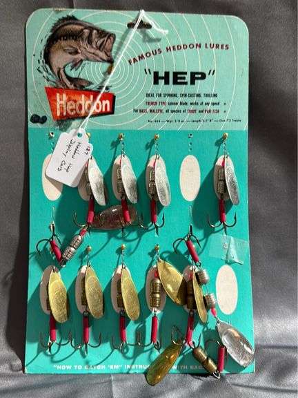 Heddon Hep Lures Advertising Display Card - Metzger Property Services, LLC