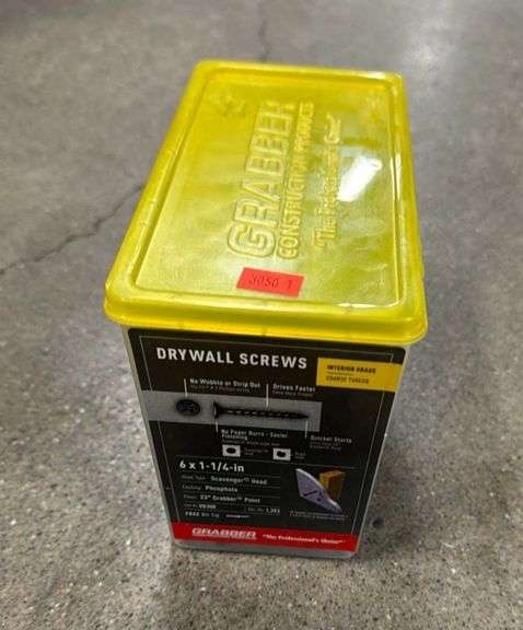 Grabber #6 x 1-1/4 in. Coarse Phillips Scavenger Head Drywall Screw (5 ...
