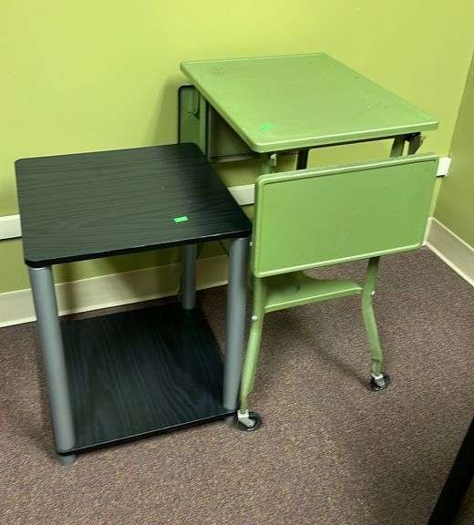 Typewriter stand 20x20x28" and side stand 20x20x15" - Metzger Property ...