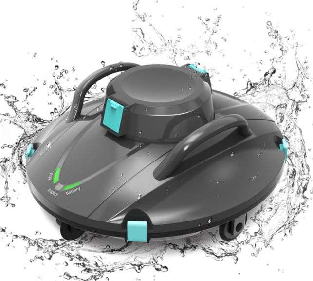 Cordless Robot Pool Cleaner Automatic Swimming Pool Cleaner for above ...