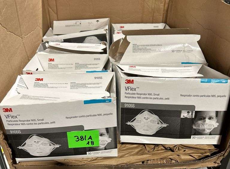 8 50 Packs 3M VFlex Respirator N95 Small 9105S - Metzger Property ...